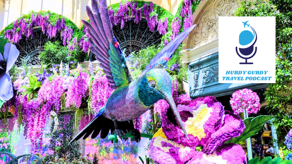 Bellagio Conservatory April 2025 - Hurdy Gurdy Travel Podcast